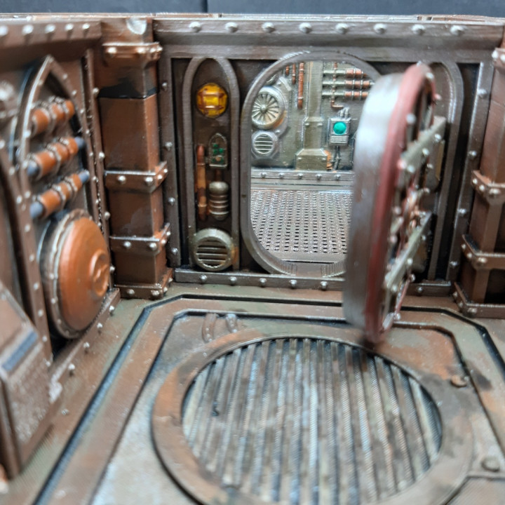 3D Printable Modular Gothic Spaceship Interior by Voy Forges