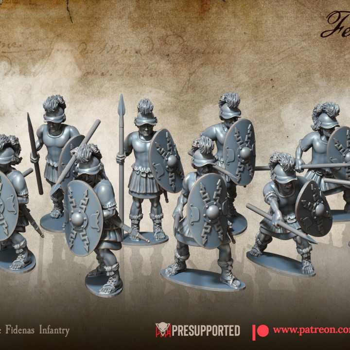 3D Printable Ancient Rome Fidenas Army by BattleCat Miniatures
