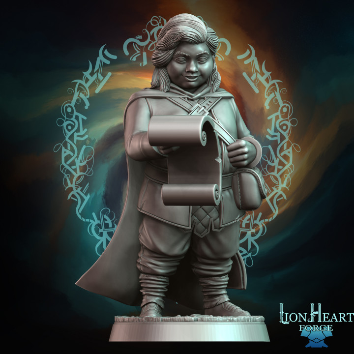 3D Printable Dwarf kid female (Brylara) by Lion Heart Forge