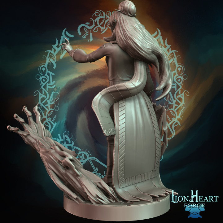 3D Printable Spellcaster (Margaret) by Lion Heart Forge
