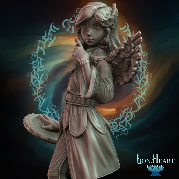 3D Printable Aasimar children ( Frany) by Lion Heart Forge