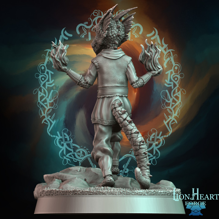 3D Printable Dragonborn children (Zaroth) by Lion Heart Forge