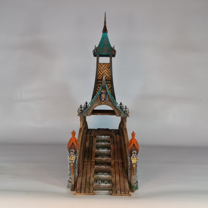 3D Printable Styx Bridge - Medieval Town Set by Adrian