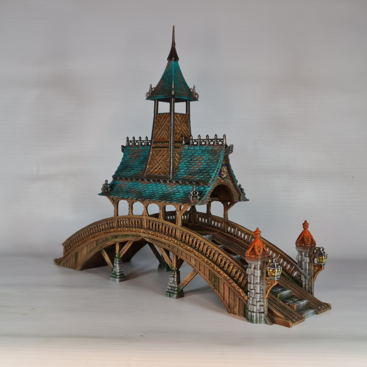 3D Printable Styx Bridge - Medieval Town Set by Adrian