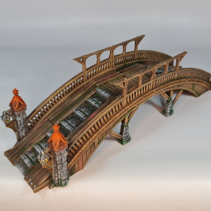 3D Printable Styx Bridge - Medieval Town Set by Adrian