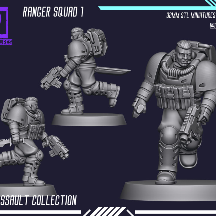 3D Printable Thunder Recon - Scout Ranger 1 by DAOMiniatures