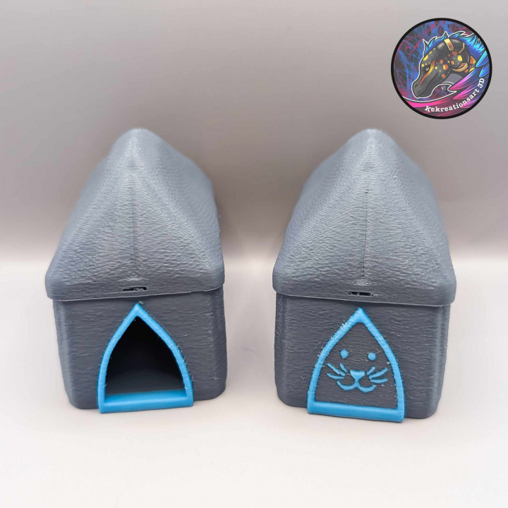 3D Printable Cat Adoption House by Kirsten M