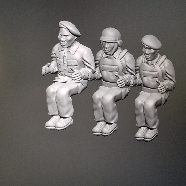 3D Printable Modern African militia vehicle riders 20mm 1/72 Elhiem by ...