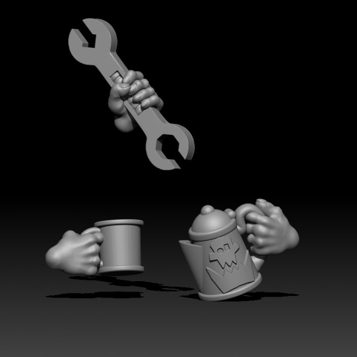 3D Printable Arms with Longrange weapons by Trollet Miniatures