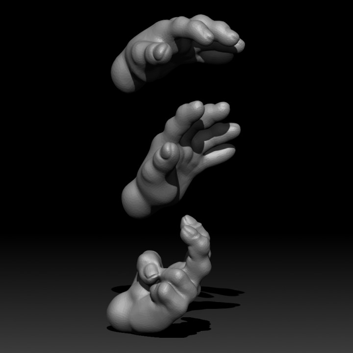 3D Printable Arms with Longrange weapons by Trollet Miniatures