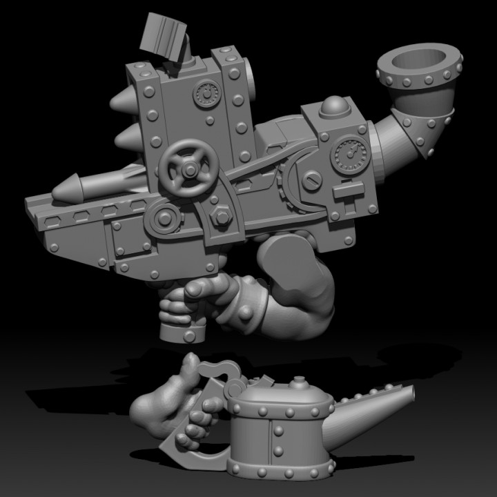3D Printable Arms with Longrange weapons by Trollet Miniatures