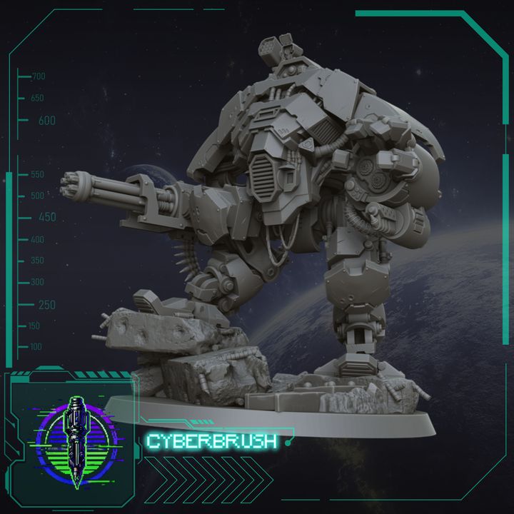 3D Printable Heavy Combat Mech by Cyberbrush