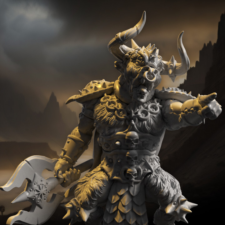 3D Printable The revenge of the horned beasts by DDF Models and Miniatures