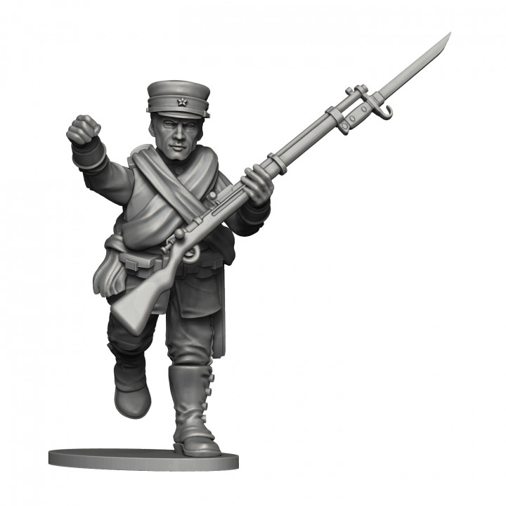 3D Printable World War 1 Japanese Rifle Squad by Wargames Atlantic