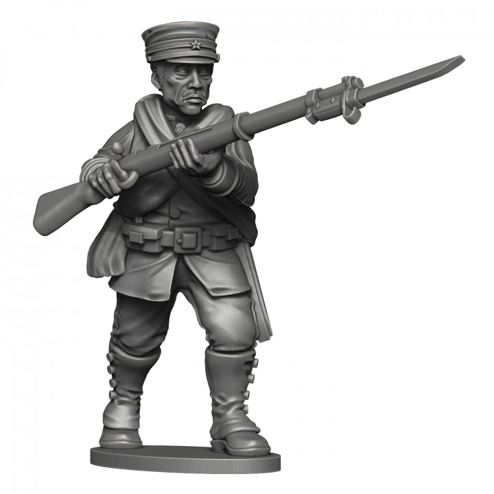 3D Printable World War 1 Japanese Rifle Squad by Wargames Atlantic