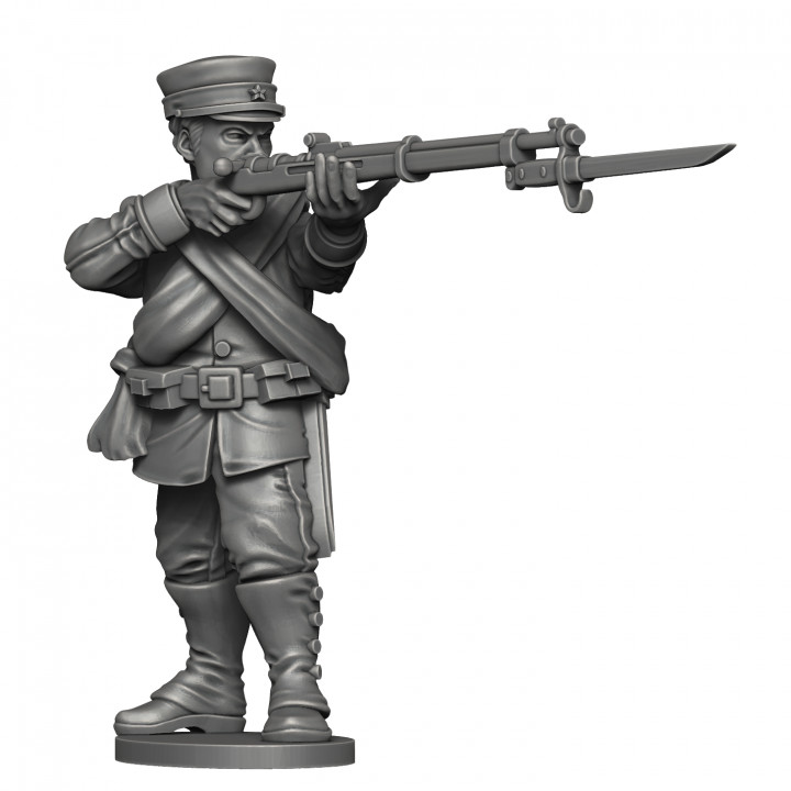 3D Printable World War 1 Japanese Rifle Squad by Wargames Atlantic