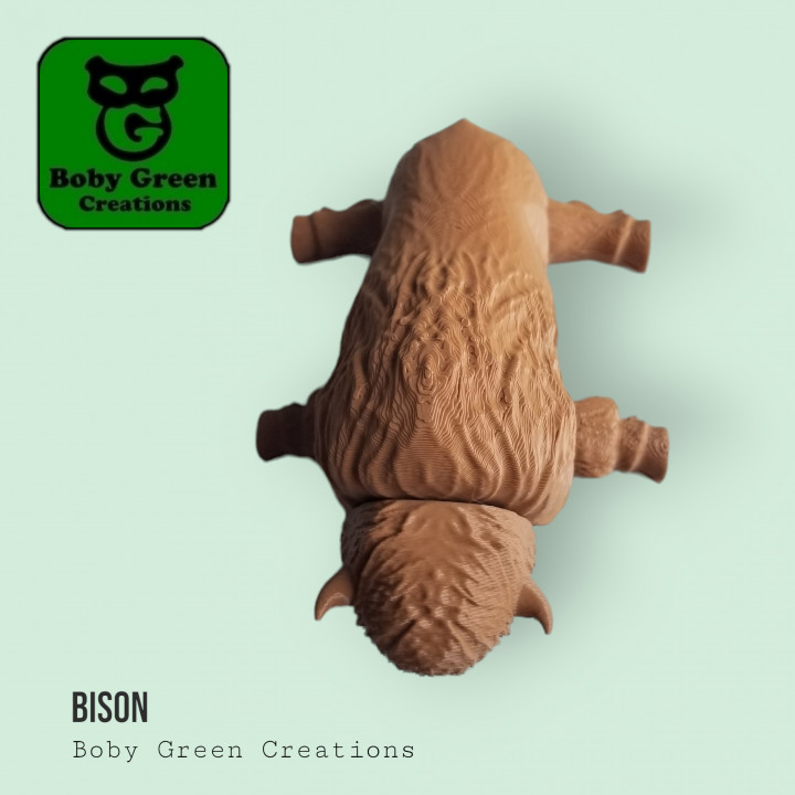 3D Printable Bison Flexi by Boby Green Creations