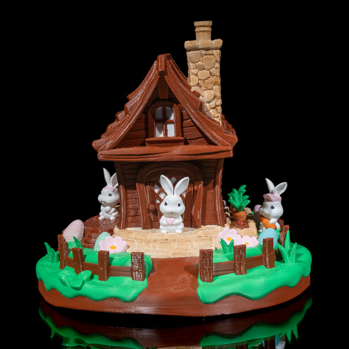3D Printable Rabbit Cottage by Stlflix
