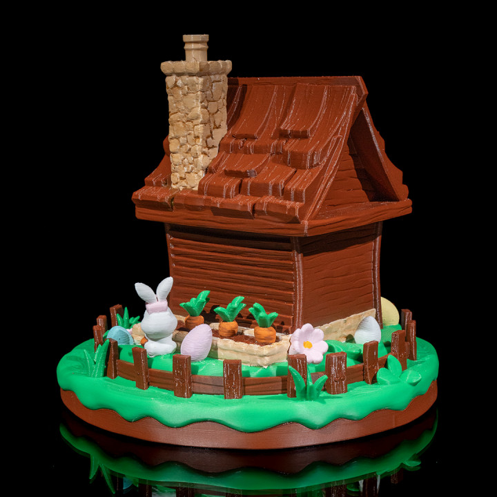 3D Printable Rabbit Cottage by Stlflix