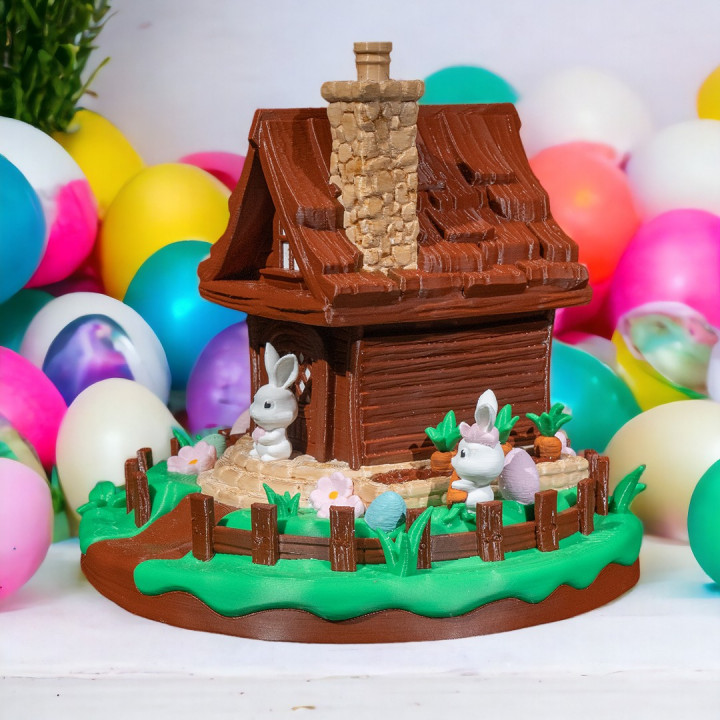 3D Printable Rabbit Cottage by Stlflix