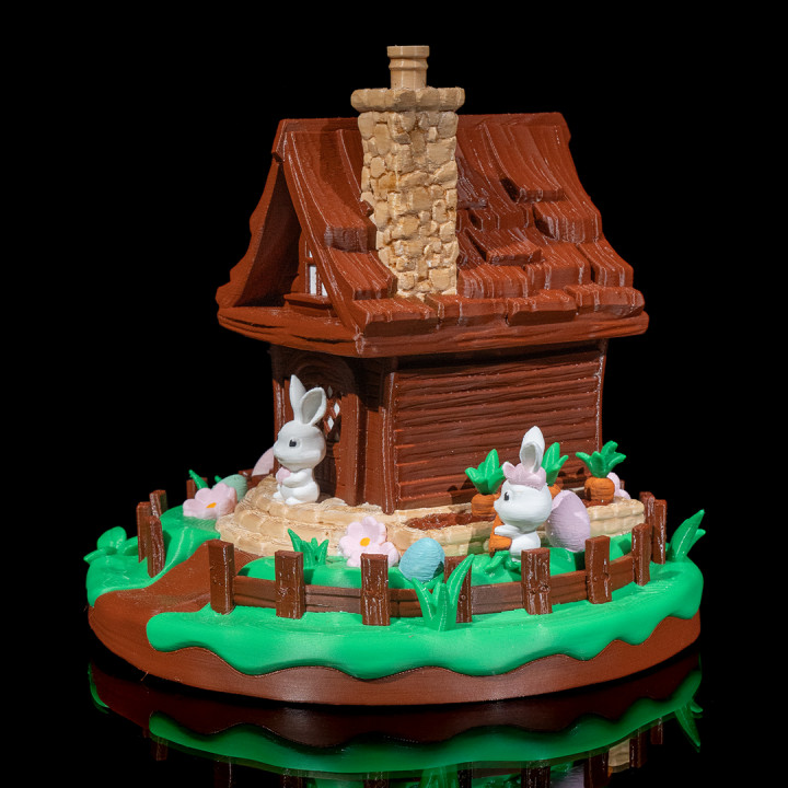 3D Printable Rabbit Cottage by Stlflix