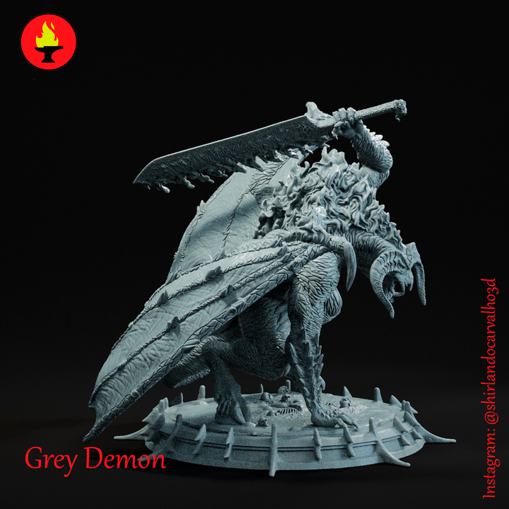 3D Printable Grey Demon by Evil Forge Studio