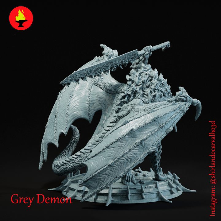 3D Printable Grey Demon by Evil Forge Studio