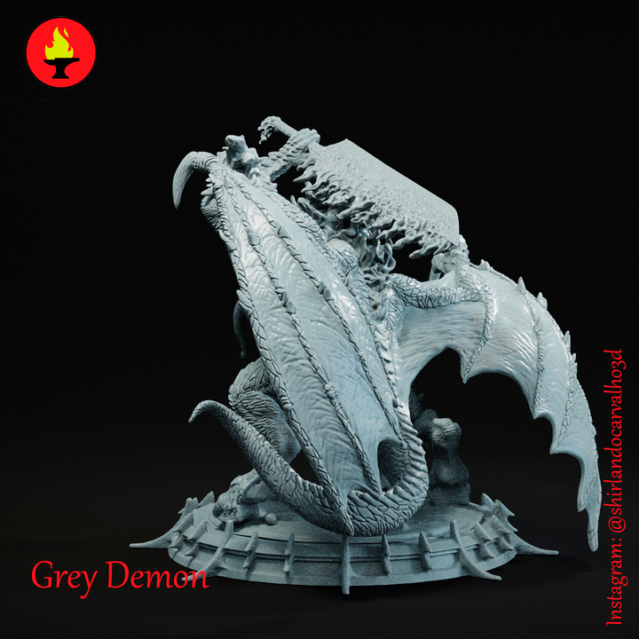 3D Printable Grey Demon by Evil Forge Studio