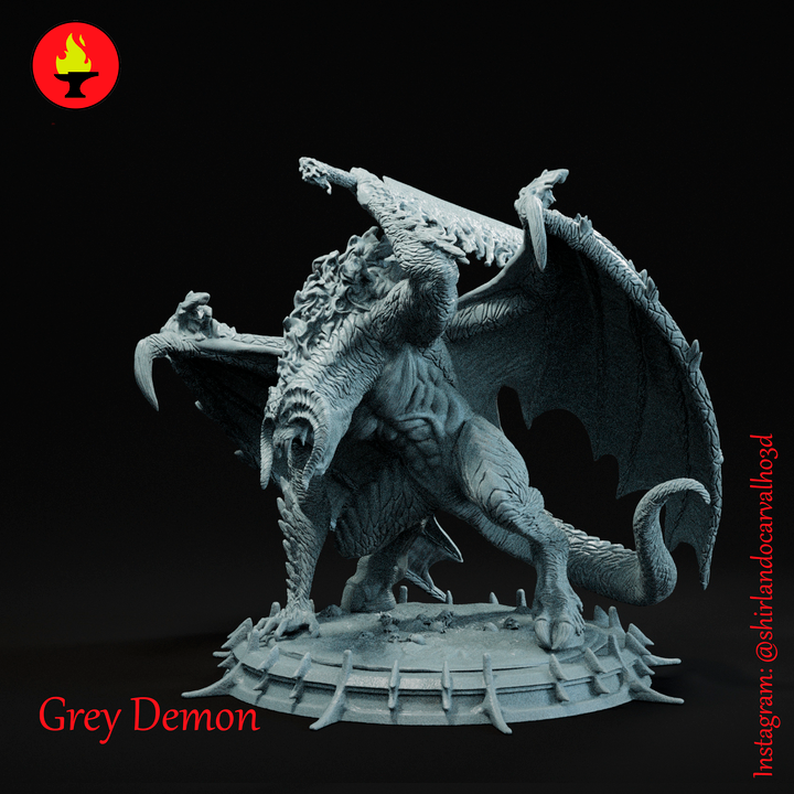 3D Printable Grey Demon by Evil Forge Studio