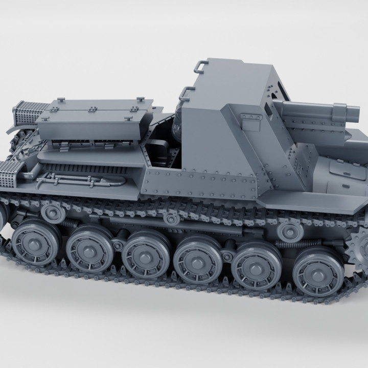 3D Printable Type 4 Ho-Ro SPG + 1 Tankman (Japan, WW2) by Wargame3d