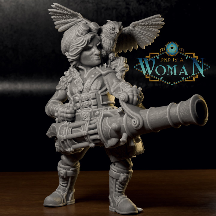 3D Printable Dwarf Engineer - Hadelin Steamforge - 28/32mm and 75mm by ...