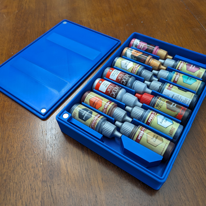 3D Printable Army Painter and Vallejo Paint Storage Box - CorgiCompact ...