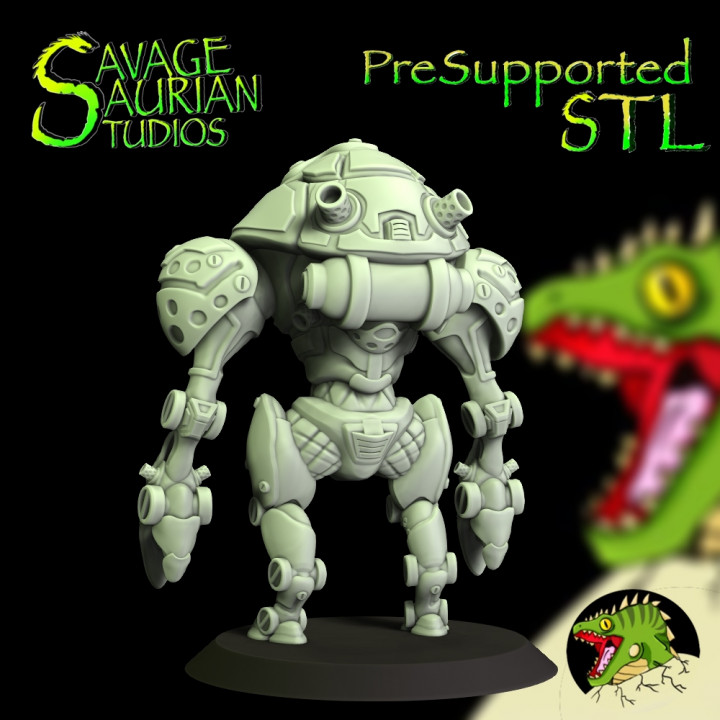 3D Printable Axol'Koatl Destroyers, Scifi Deep Sea Mech Suits by Savage ...