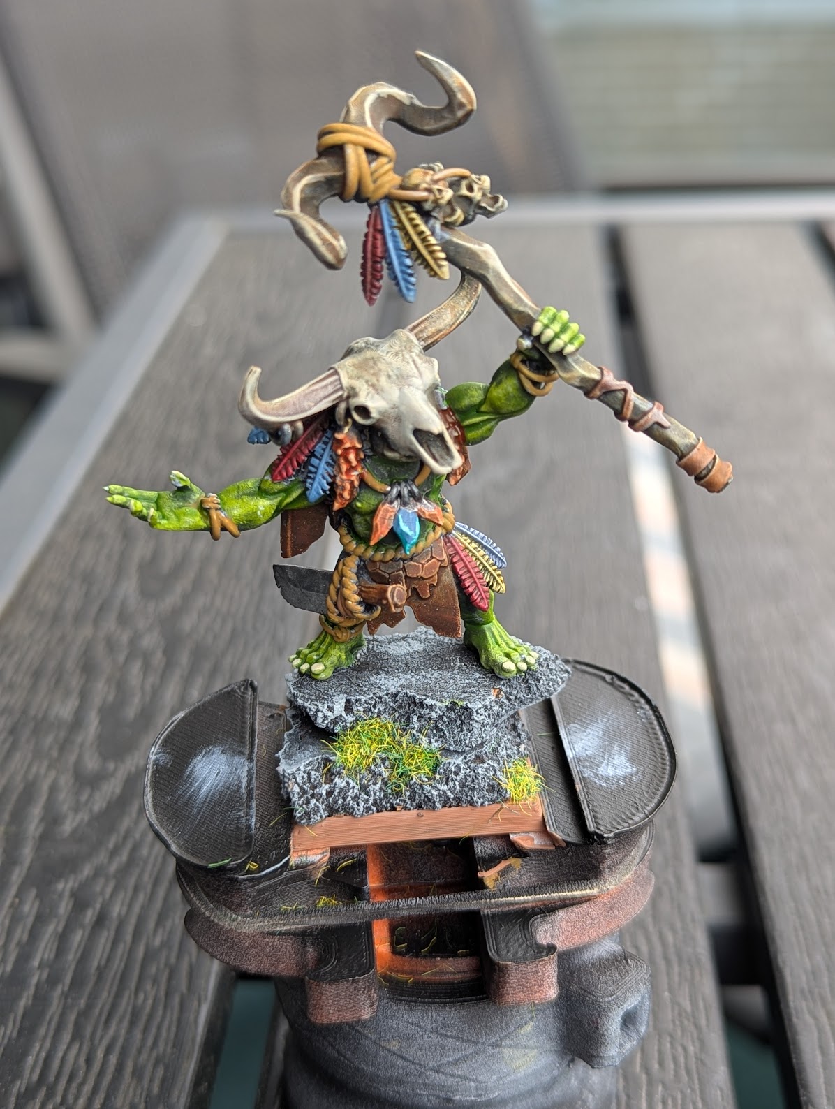 3D Printable Cave Orc Shaman - Highlands Miniatures by Highlands Miniatures