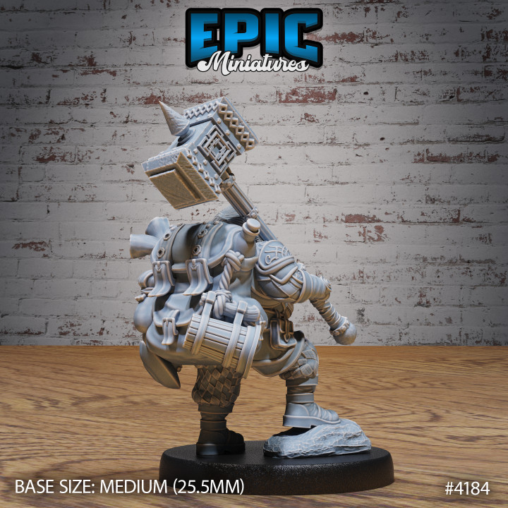 3D Printable Dwarf Traveler / Dwarfen Warrior / Mysterious Halfling ...