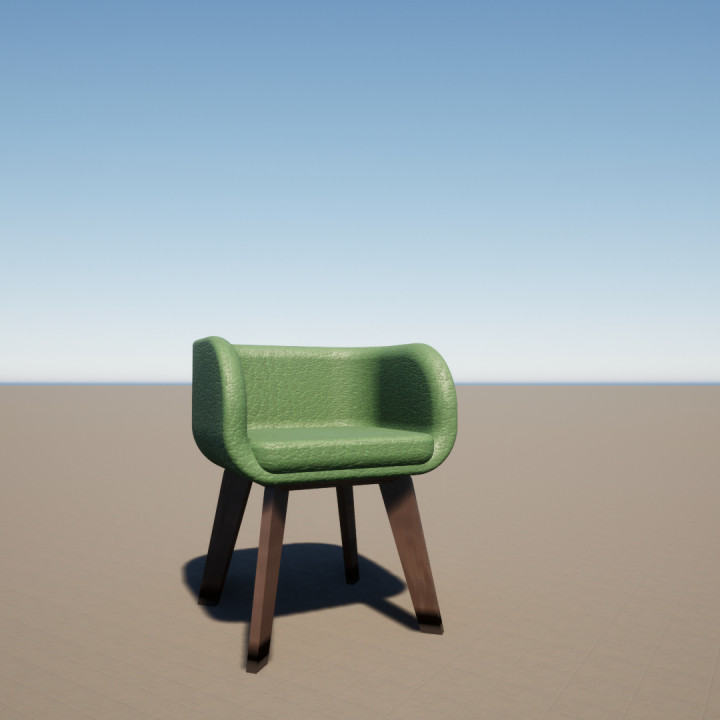 3D Printable Lounge Chair by NaisuanShop