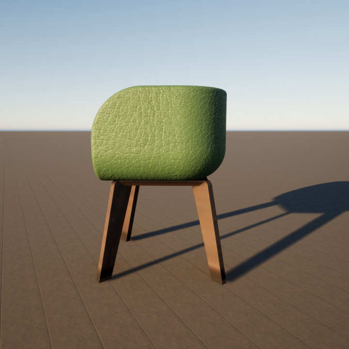 3D Printable Lounge Chair by NaisuanShop