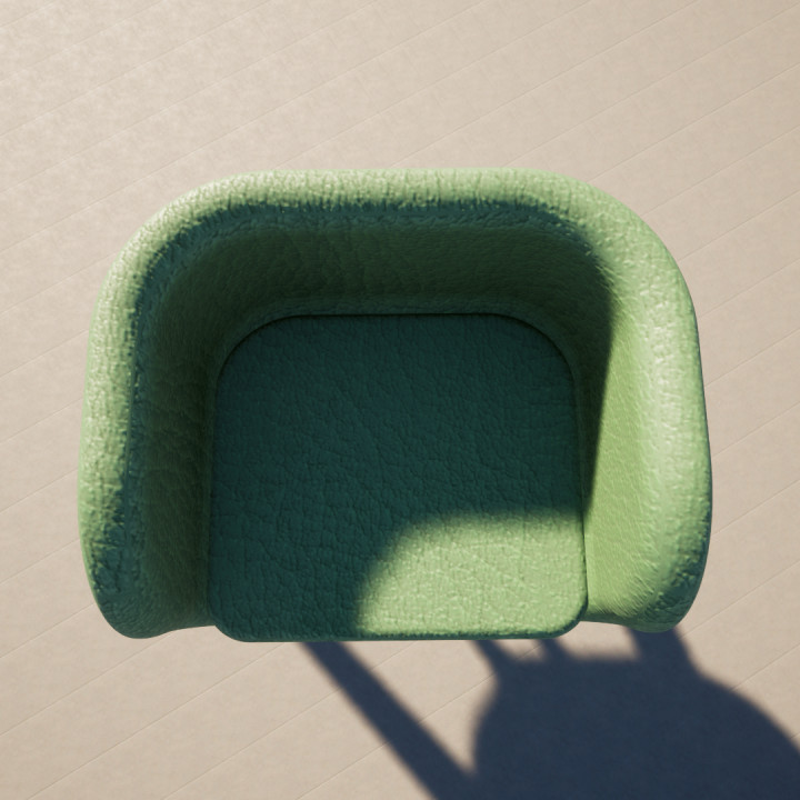 3D Printable Lounge Chair by NaisuanShop