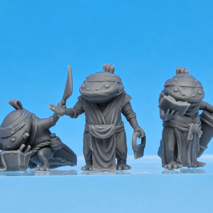 3D Printable Salamander Ninja Medical Team - Hanzaki Surgeons Trio (Pre ...