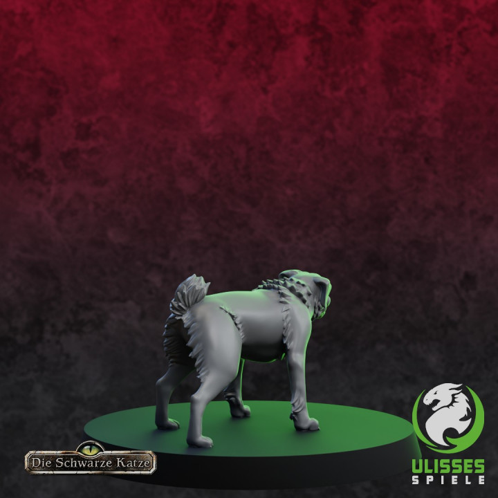 3D Printable A Furry Tale - Guard Dog / Die Schwarze Katze - Wachhund ...
