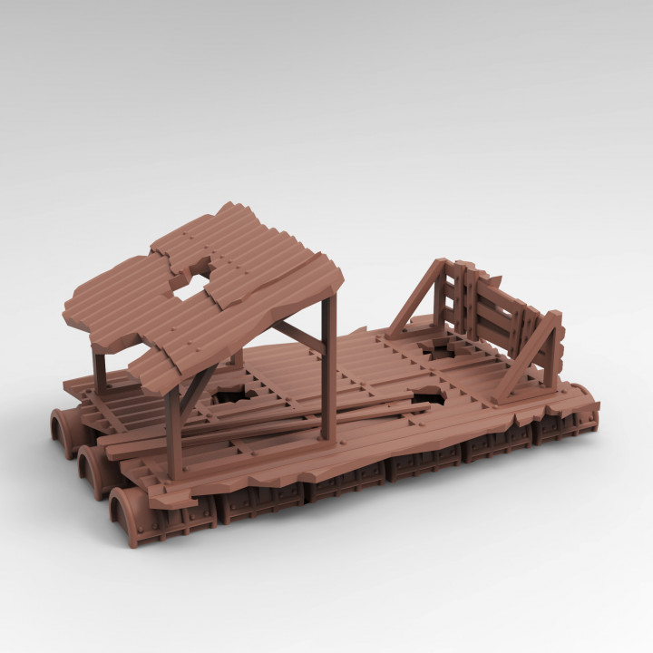 3D Printable Scum City - Raft by Tesseract Tomb