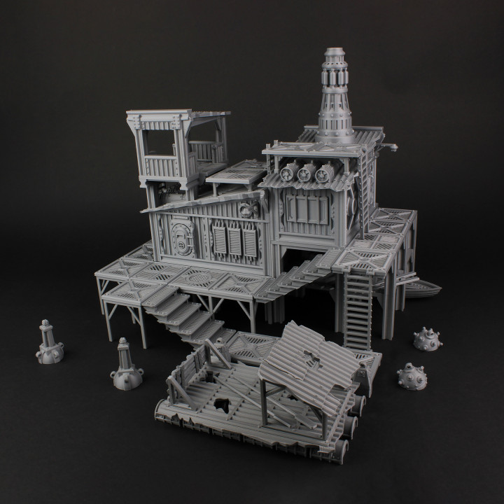 3D Printable Scum City - Part 2 by Tesseract Tomb
