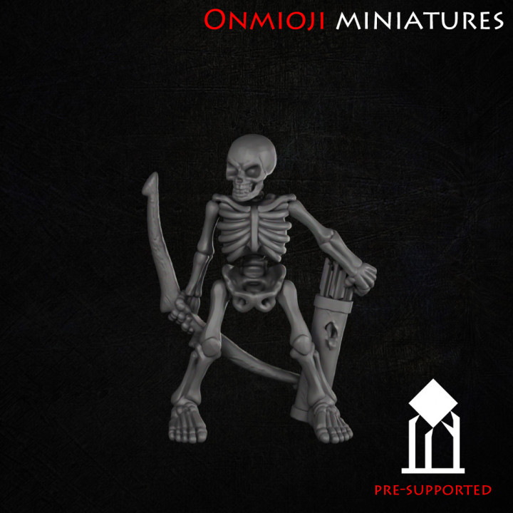 3D Printable Skeleton archer by Stanislav Kuznetsov