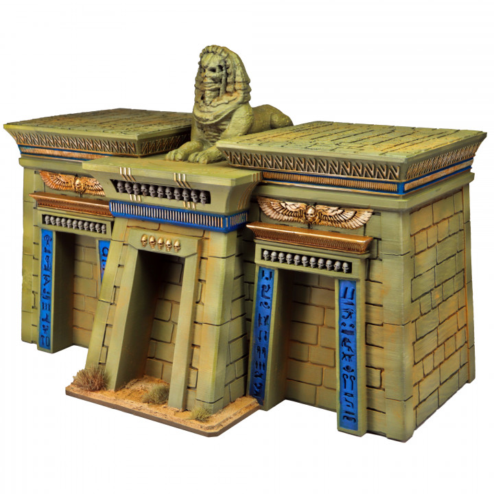 3D Printable Tombs - Guardian of the Tombs 28mm by Laser Terrain