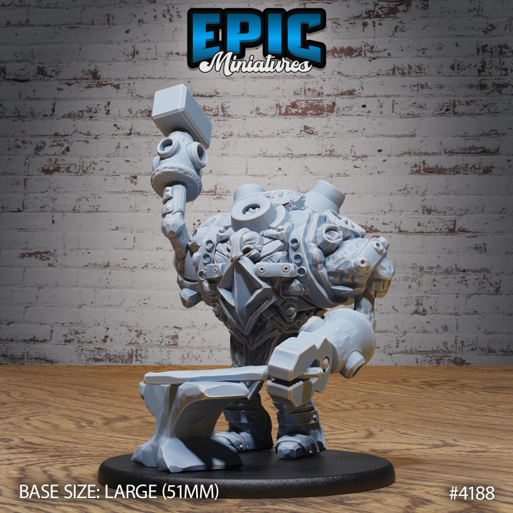 3D Printable Stone Dwarf Construct Set / Dwarfen Battle Machine ...