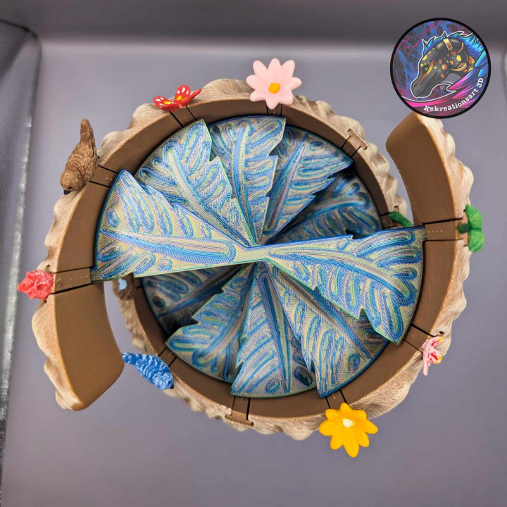 3D Printable Twisting Tree Dice Tower by Kirsten M