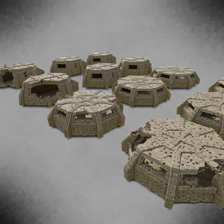 3D Printable Future battlefield by Terrain4Print