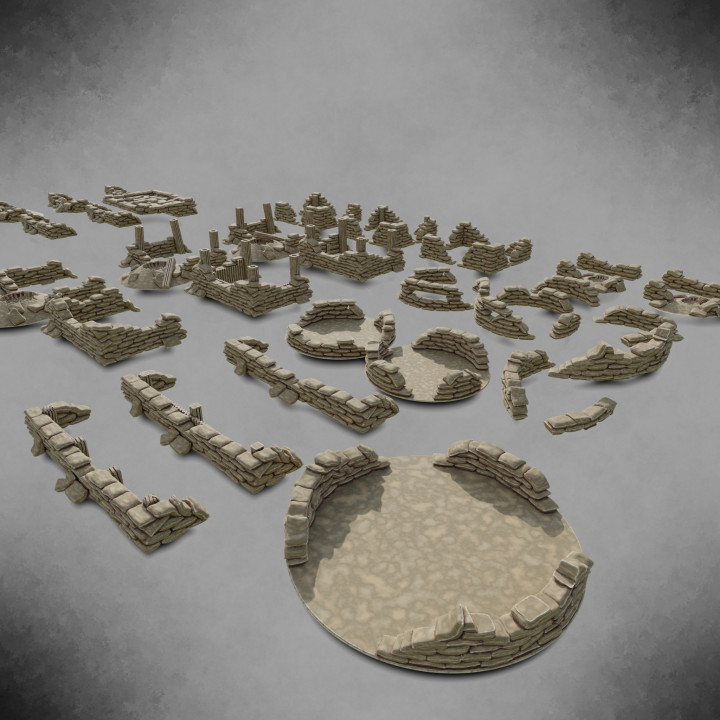 3D Printable Future battlefield by Terrain4Print