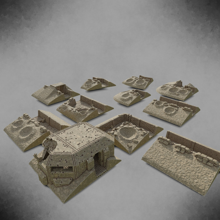3D Printable Future battlefield by Terrain4Print