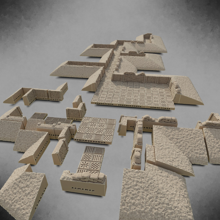 3D Printable Future battlefield by Terrain4Print
